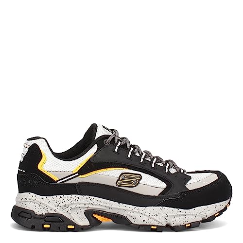 Skechers Men's Stamina ST Athletic Style Industrial Shoe, Black Grey, 10.5 Wide