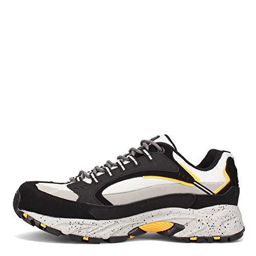 Skechers Men's Stamina ST Athletic Style Industrial Shoe, Black Grey, 10.5 Wide