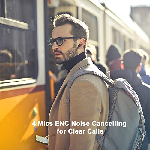 Elegant Choise Wireless Earbuds Bluetooth Headphones Noise Cancelling Earbuds Touch Control with Wireless Charging Case Waterproof Stereo Earphones in-Ear Premium Deep Bass Gift for Men Women Sport