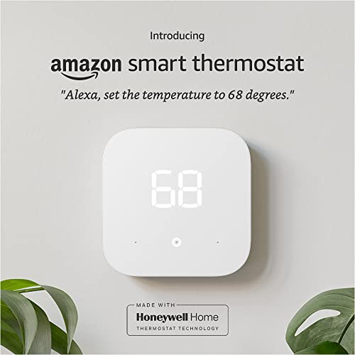 Certified Refurbished Amazon Smart Thermostat β ENERGY STAR certified, DIY install, Works with Alexa β C-wire required