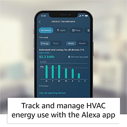 Certified Refurbished Amazon Smart Thermostat β ENERGY STAR certified, DIY install, Works with Alexa β C-wire required