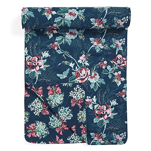 Vera Bradley Women's Cotton Reversible Table Runner, Rose Toile - Recycled Cotton, One Size