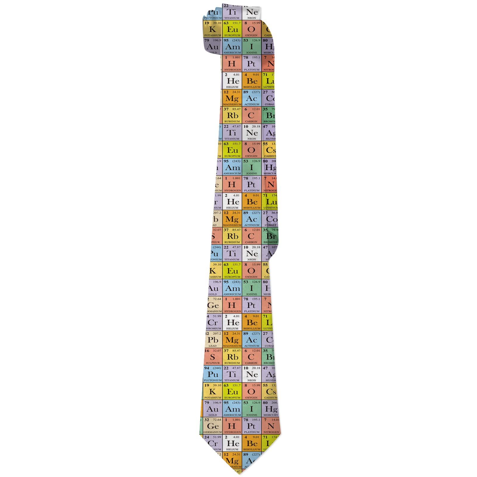 SKT T1 Men's Science Chemistry Neckties, Periodic Table of Chemical Elements Ties for Holiday Party, Gifts for Teacher Chemist