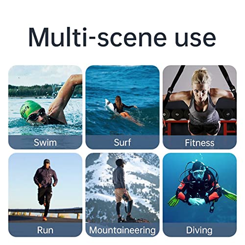 GenXenon X18 Bone Conduction Headphones with Mic, Open Ear Wireless Bluetooth Headphones, 8GB Storage Mp3 Player Workout Headset with Voice Assistant, IPX8 Waterproof Earphones for Swimming, Cycling.