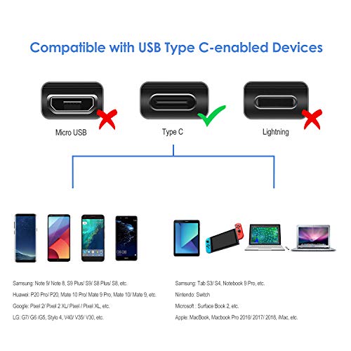 Rankie USB-C to USB-A 3.0 Cable, Type C Charging and Data Transfer, 3 Feet