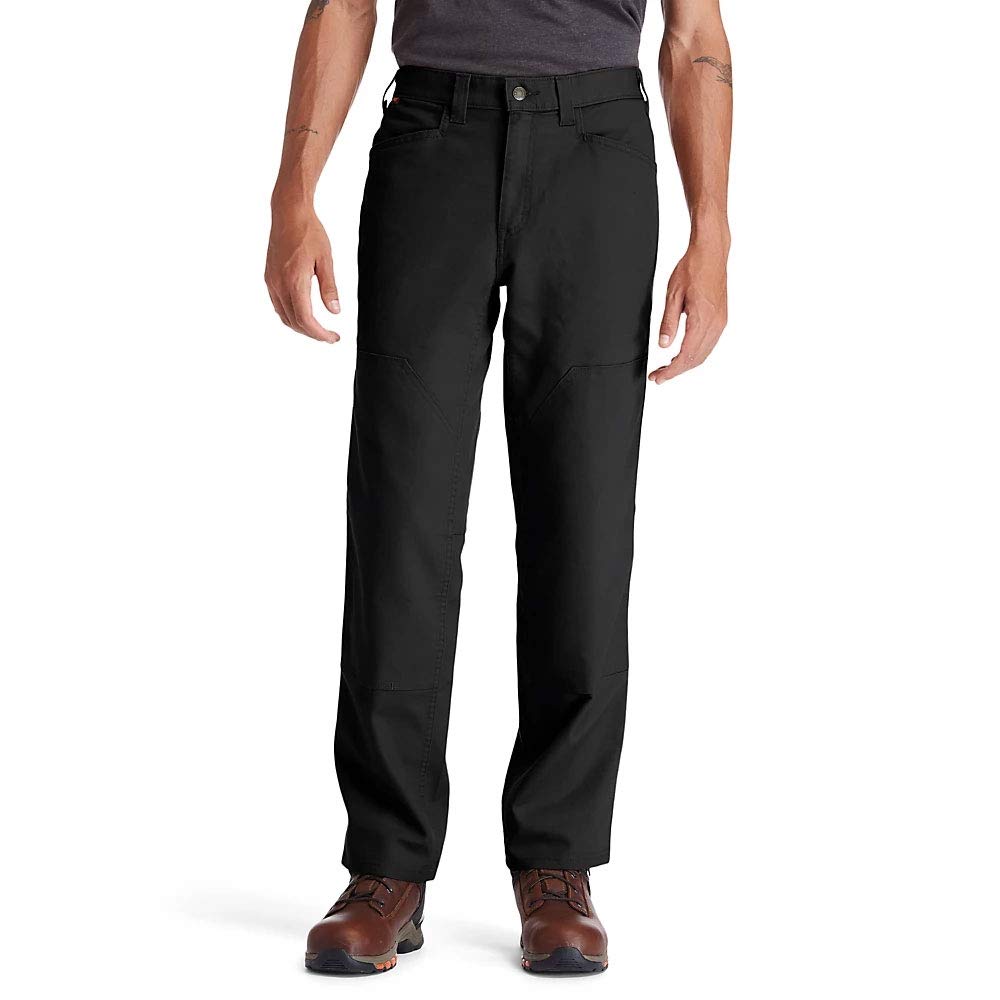 Timberland PRO Men's Ironhide Flex Utility Doublefront Pant, Jet Black, 42/32