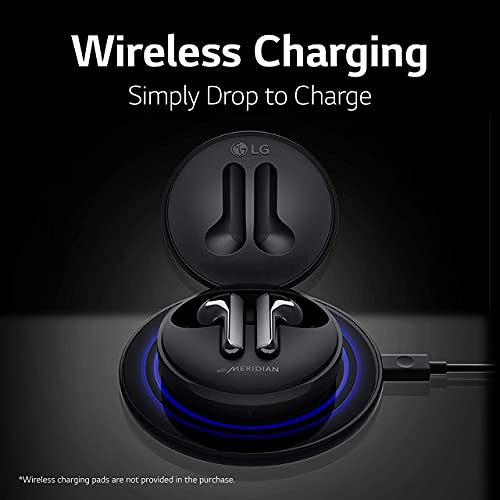 LG TONE Free HBS-FN6 Bluetooth Wireless Stereo Earbuds - Black (Renewed)