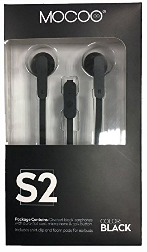 Classic Earbuds with Microphone, Anti Tangle Cord & L-Shaped Headphone Jack