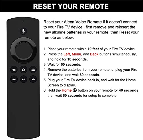 Amtone Replacement PE59CV Voice Remote (2nd Gen) w/TV Controls fit for TV Stick (2nd Gen, 3rd Gen, Lite, 4K), TV Cube (1st Gen, 2nd Gen, and Later), Fire TV (3rd Gen, Pendant Design)