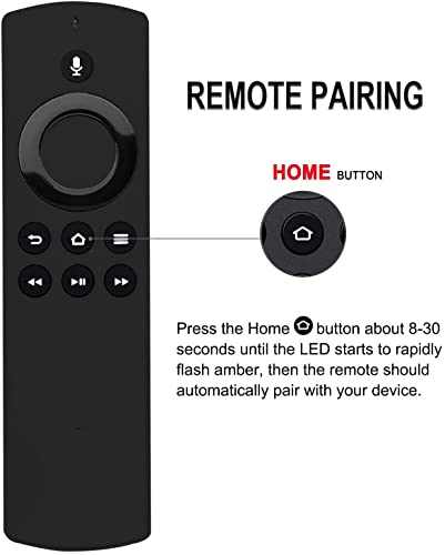 Amtone Replacement PE59CV Voice Remote (2nd Gen) w/TV Controls fit for TV Stick (2nd Gen, 3rd Gen, Lite, 4K), TV Cube (1st Gen, 2nd Gen, and Later), Fire TV (3rd Gen, Pendant Design)