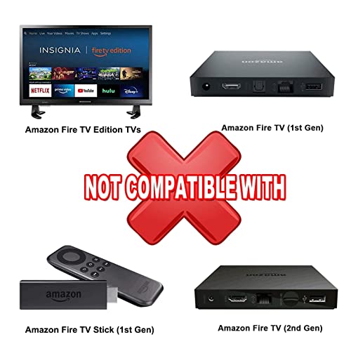 Amtone Replacement PE59CV Voice Remote (2nd Gen) w/TV Controls fit for TV Stick (2nd Gen, 3rd Gen, Lite, 4K), TV Cube (1st Gen, 2nd Gen, and Later), Fire TV (3rd Gen, Pendant Design)