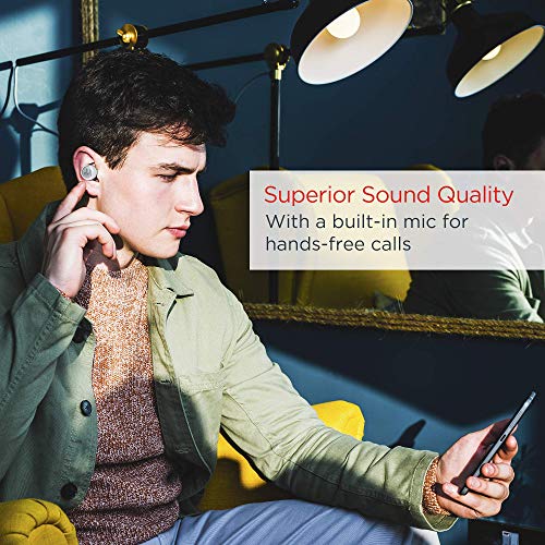 Motorola Tech 3-3-in-1 Smart True Wireless Headphones - Cordless Earbuds, Sport Wire, Audio Plug-in - IPX5, Built-in Microphone, Magnetic Charging Case with Cable Storage System - Platinum White