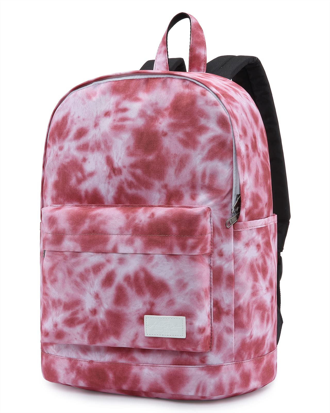 HotStyle Casual Daypack Backpack for Tween & Teen Girls, Multipurpose Middle School Bag Bookbag, Dome Top, Tie Dye, Red