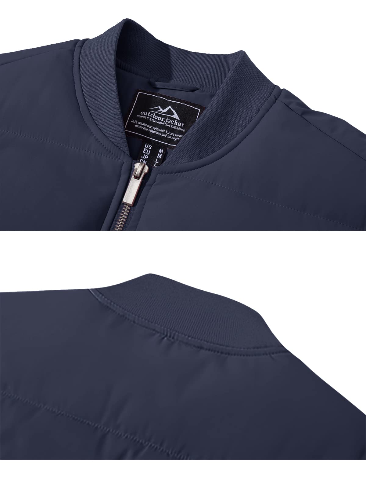 MAGNIVIT Mens Windbreaker Athletic Jacket Bomber Jackets Camping Outdoor Fall Jacket Oversize Jacket Mens Winter Jackets