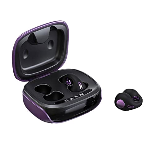 Jkapagzy Wireless Ear Clip Bone Conduction Headphones,Open Ear Headphones Wireless Bluetooth,Bone Conduction Headphones Bluetooth Earphones for Running, Sports, Cycling, Driving