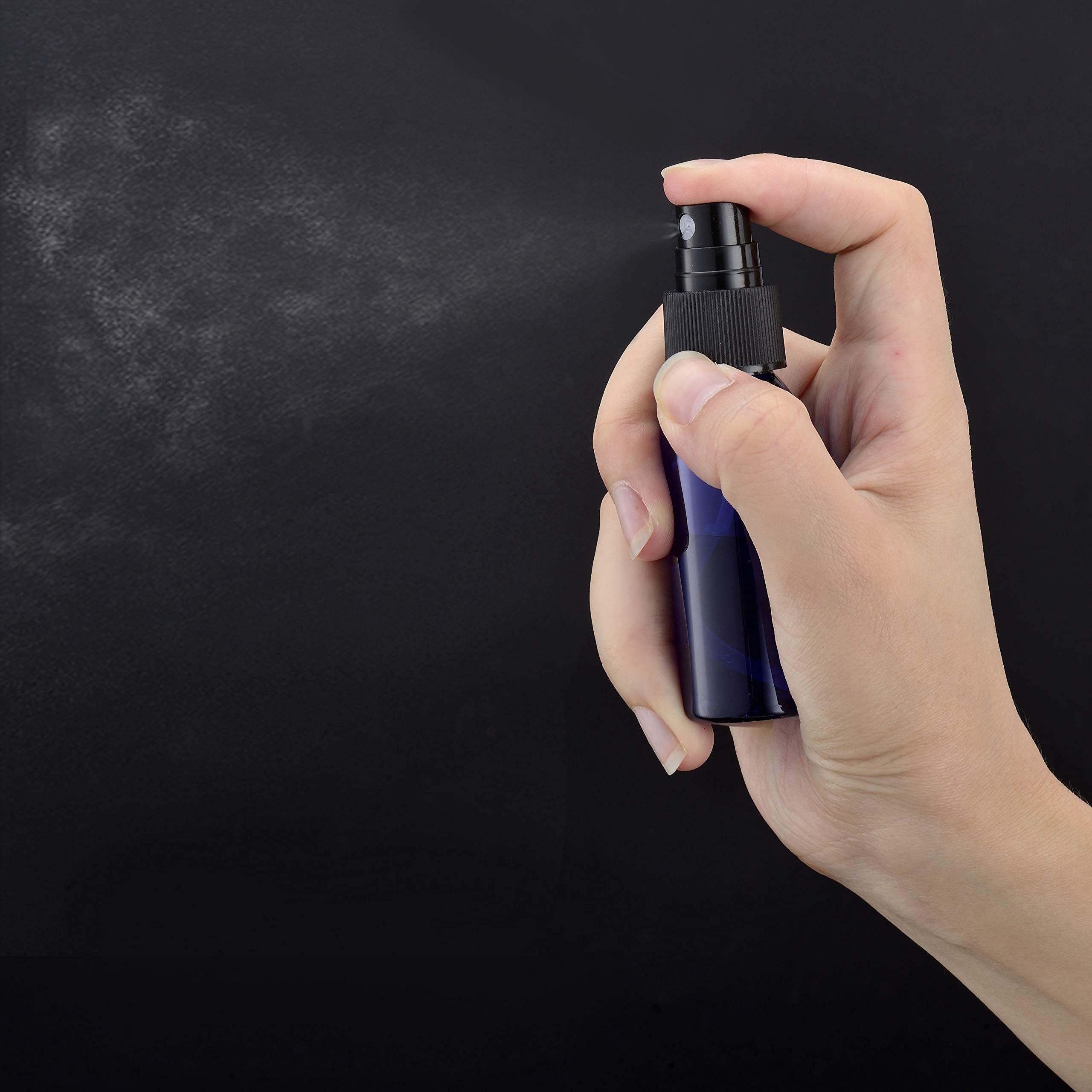 1 Oz/30ML Small Plastic Spray Bottle(12 PCS), Empty Fine Mist Mini Travel Size Sprayer, Portable Refillable Liquid Containers for Perfume, Cologne, Water(Blue)
