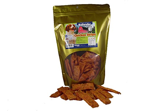 Bellyrubs Chicken Strips for Small to Large Dogs 20oz | Real Chicken Jerky Sticks | All-Natural Gluten & Grain Free Chicken Jerky Treats | High Protein Dog Training Chews | Made in USA