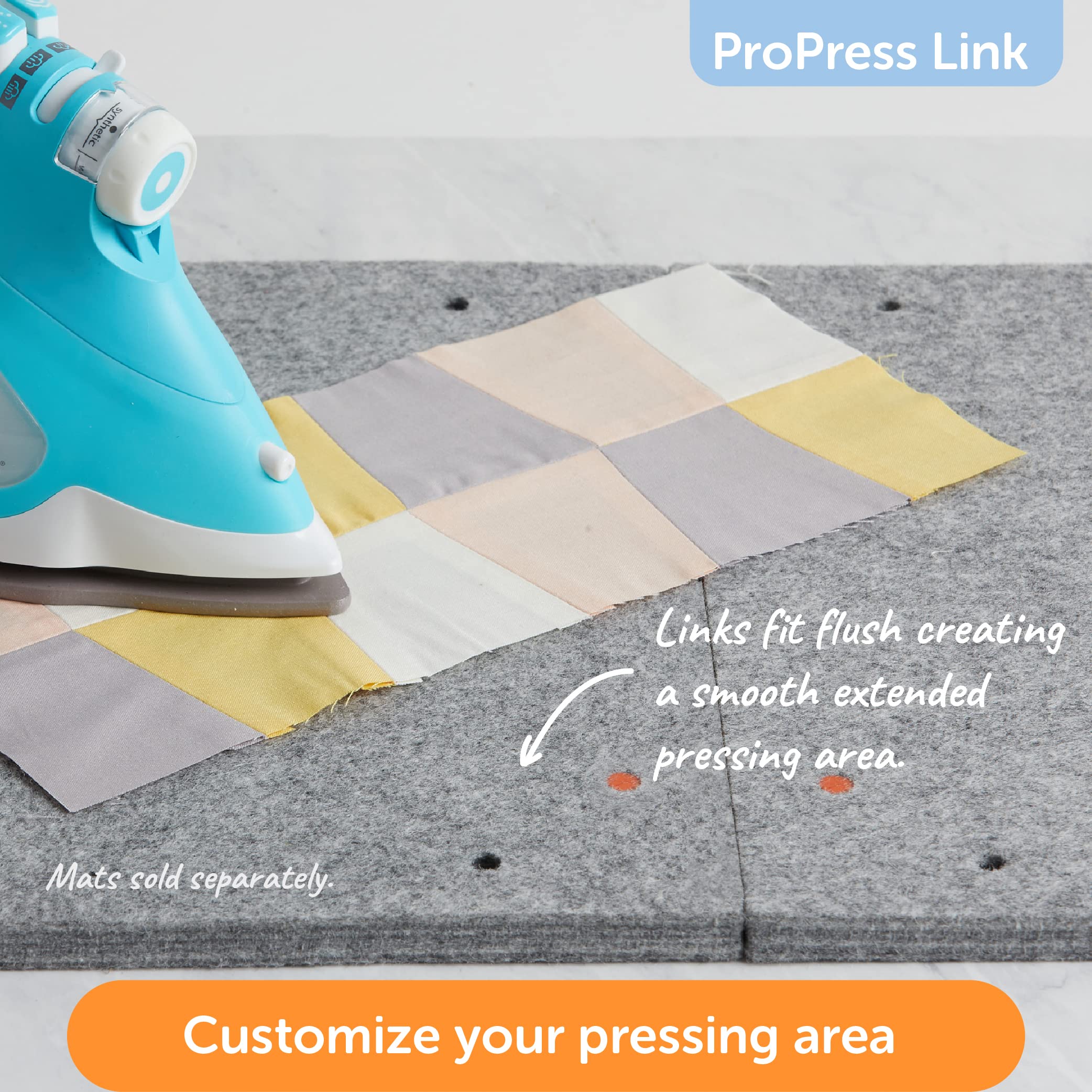 Oliso Multi-Mat Felt Pressing pad - 100% New Zealand Wool, Ideal for Quilting and Sewing - 14”x 14” ½” Thick [Packaging May Vary]