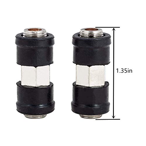 Ancable Coaxial Cable Connector, 2-Pack F Female RG6 Coax Coupler Connector, F Female to Female Extension Connector for Indoor Outdoor Coax Cable, Dish Network, Antenna, Satellite Receiver