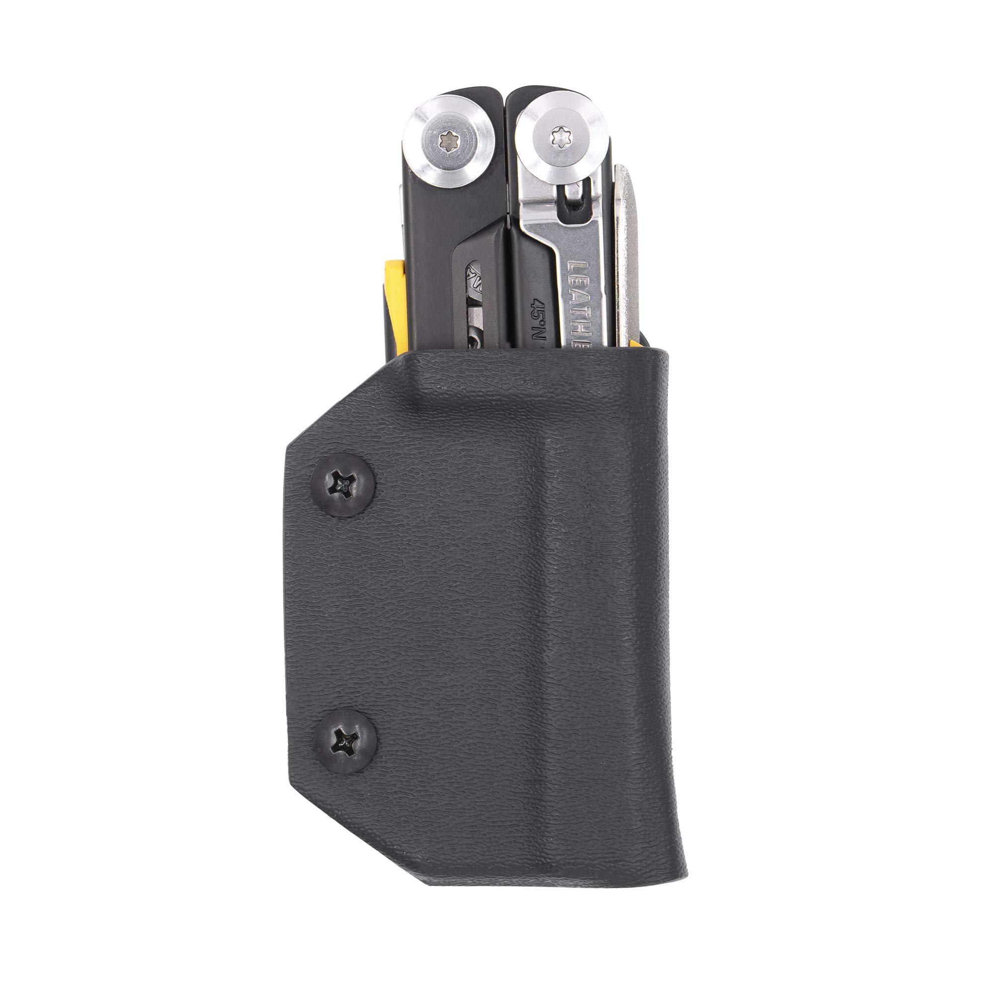 Clip & Carry Kydex Multitool Sheath for the Leatherman SIGNAL - Made in USA - Multi Tool Holder Holster - Black