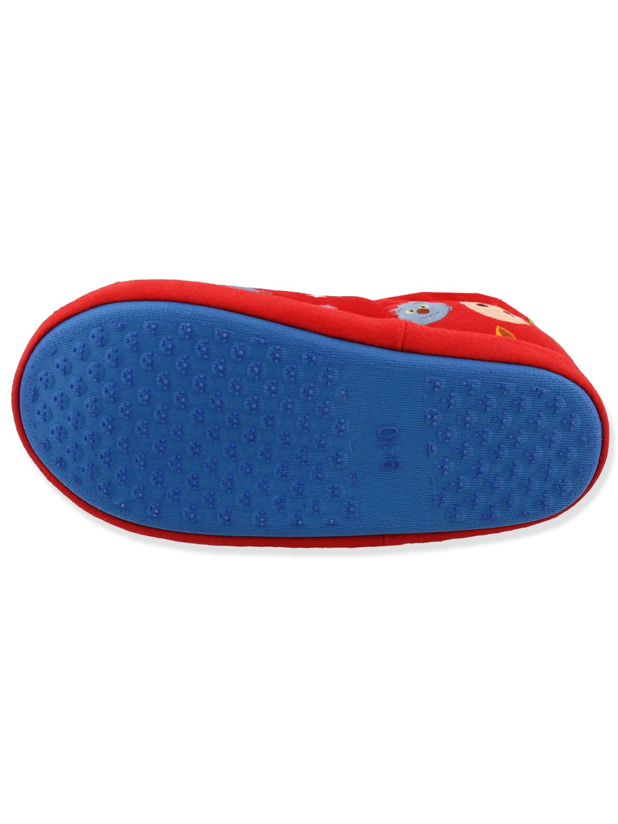 CoComelon Toddler and Kids Plush Aline Slippers (9-10 M US Toddler, Red)