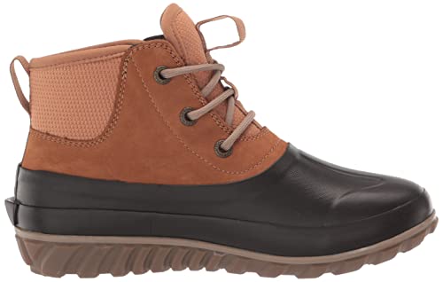 Bogs Womens Classic Casual Lace Leather Boot Snow, Cognac Multi, 7