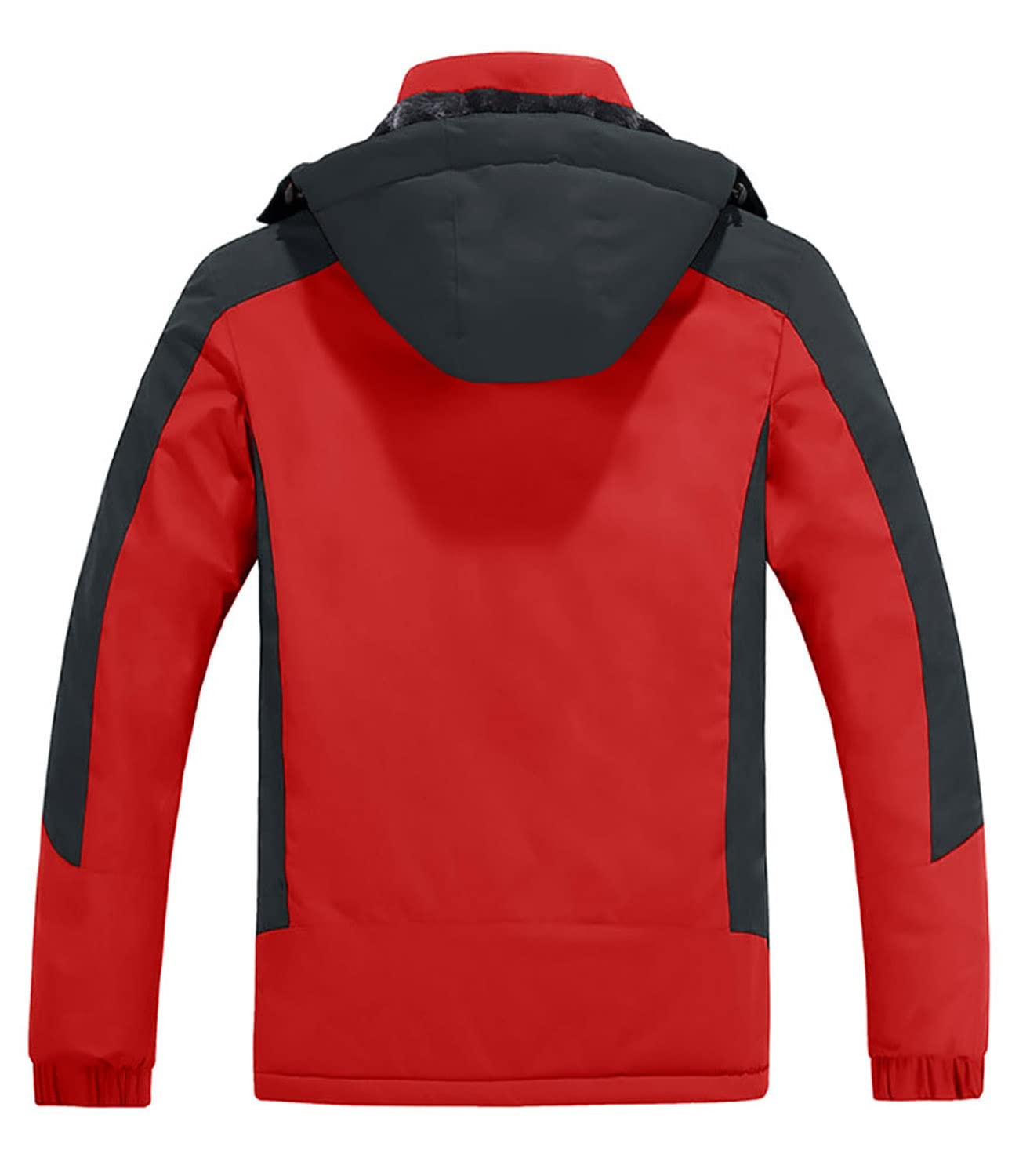 BIYLACLESEN Outdoor Jacket Winter Warm Jacket Hiking Jacket Camping Jackets Snow Jacket Ski Jacket With Hood Fleece Jacket Anorak Jacket