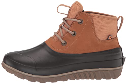Bogs Womens Classic Casual Lace Leather Boot Snow, Cognac Multi, 7