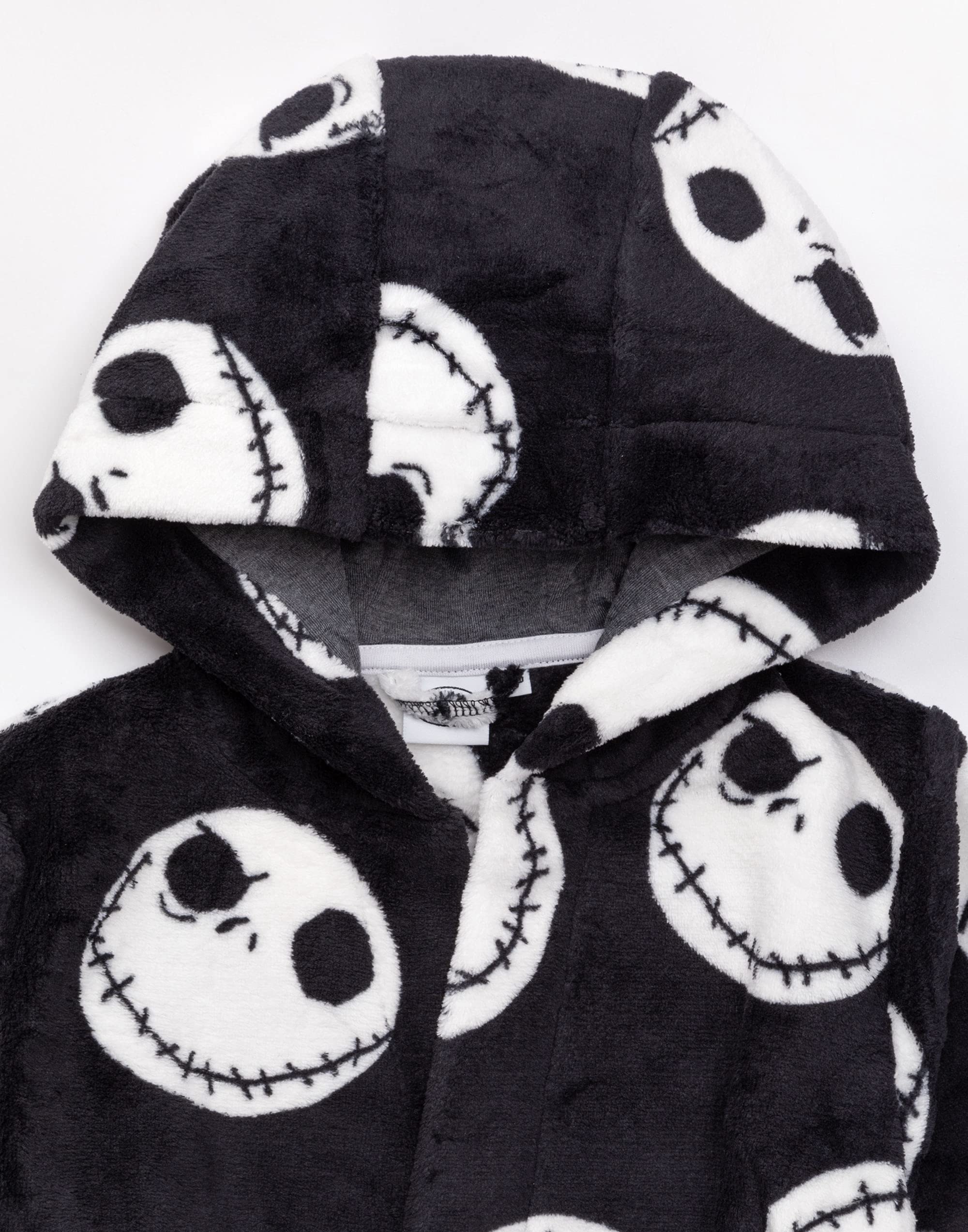 Disney The Nightmare Before Christmas Dressing Gown Kids Black Pjs Bathrobe 11-12 Years