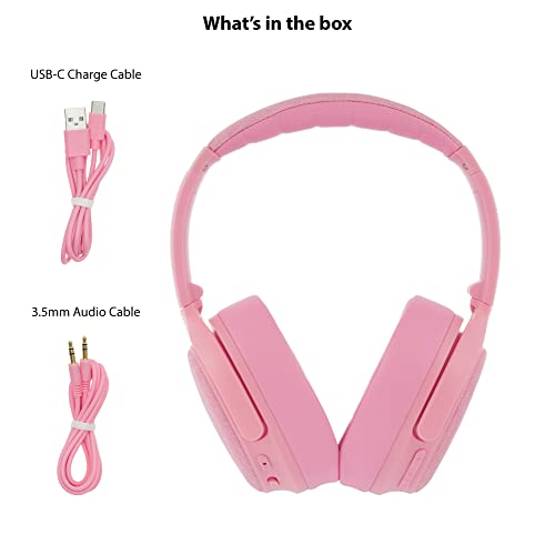 Tablet Bundle: Includes All-new Amazon Fire HD 8 tablet, 8โ HD Display, 64 GB (Rose) & Made for Amazon Active Noise Cancelling Bluetooth Headphones (Rose)