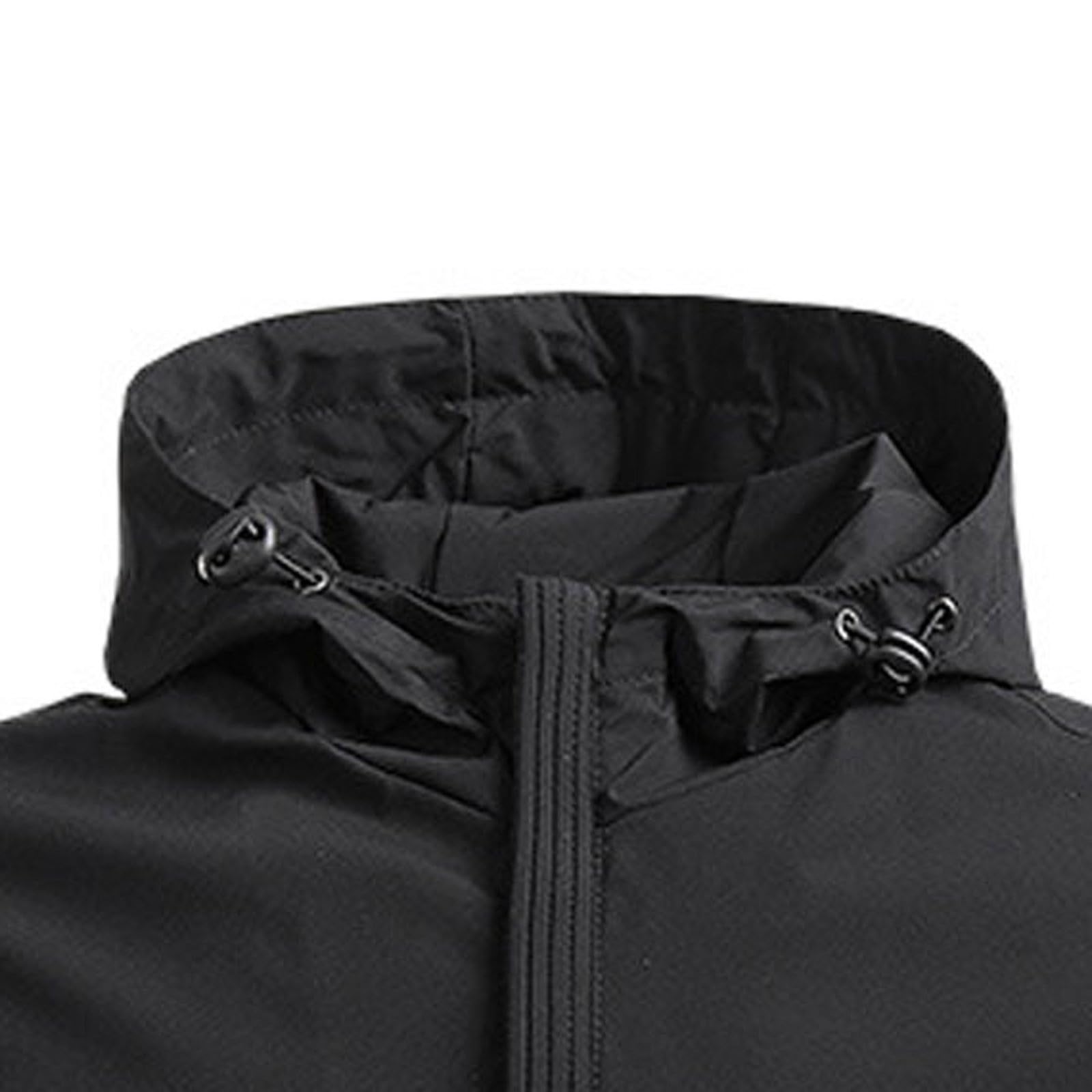 Lmdudan Mens Hooded Zipper Rain Jacket Ladies Lightweight Windbreaker Waterproof Jackets 2023 Fall Winter Warm Coats Tops