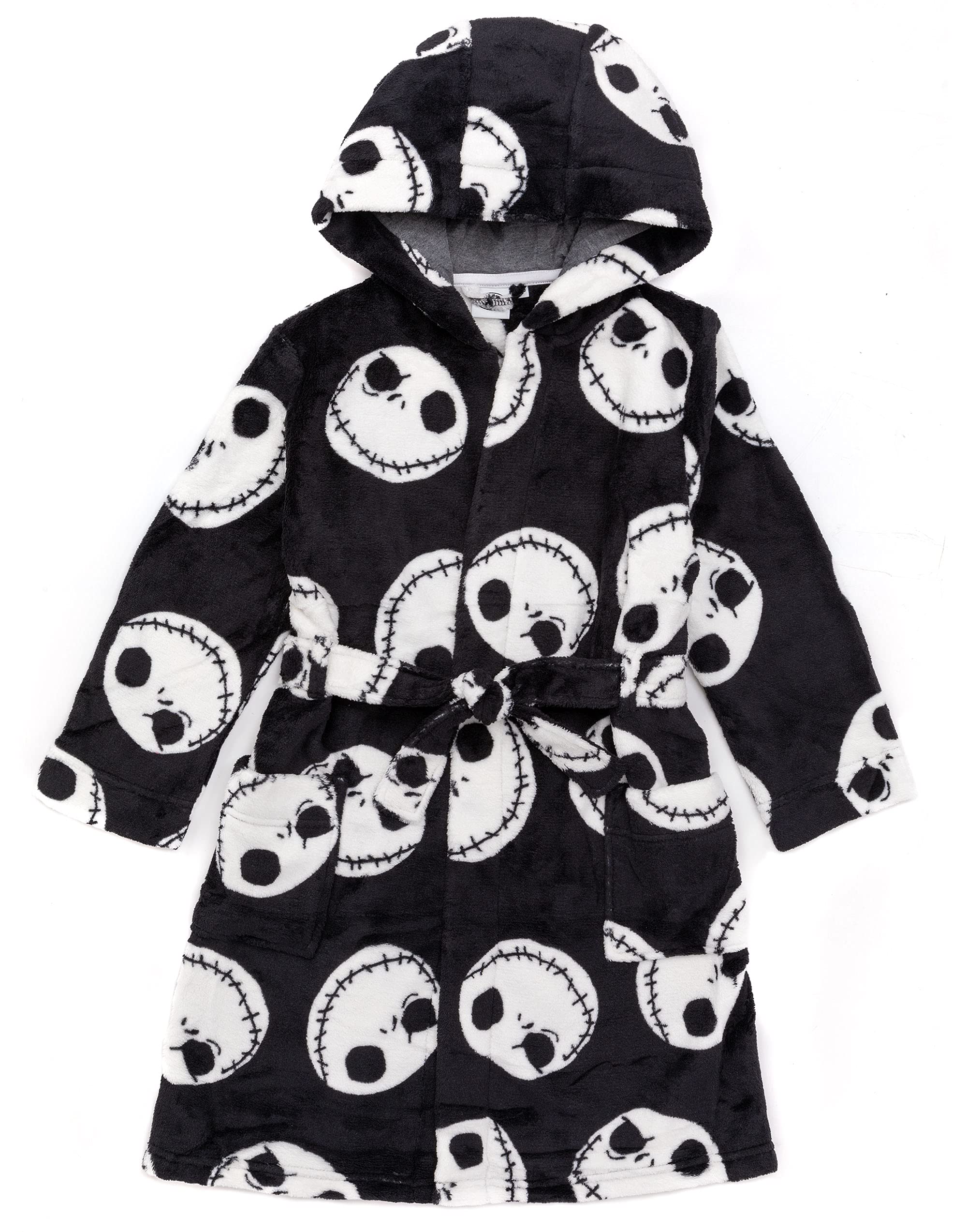 Disney The Nightmare Before Christmas Dressing Gown Kids Black Pjs Bathrobe 11-12 Years