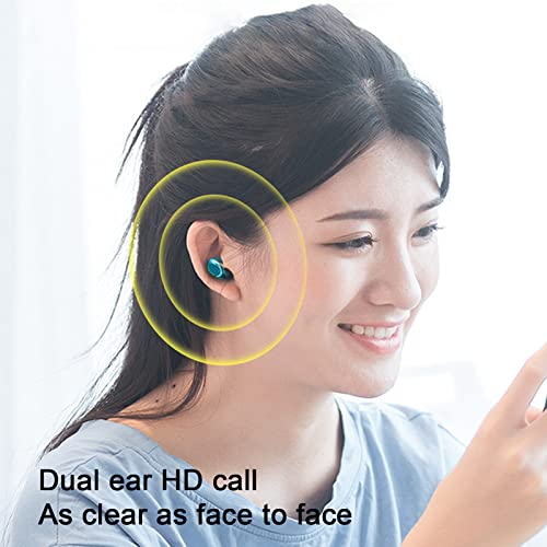 Wireless Bluetooth Earbuds Earphones, Stereo Sound Bluetooth 5.2 Headphones for Sports, Working with Charging Case & Mics, Fingerprint Control, Power Display
