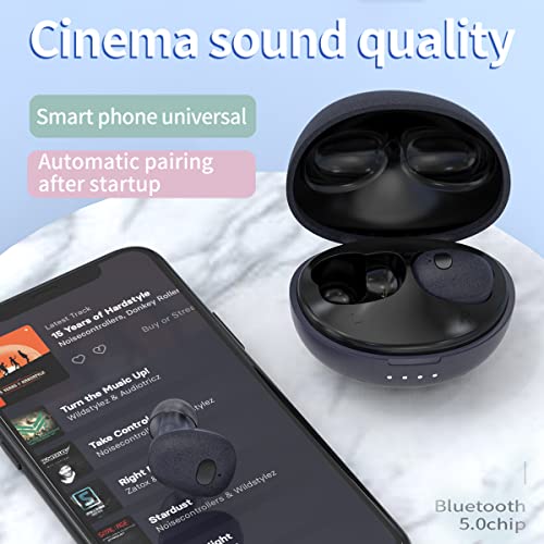 Xmenha True Wireless Noise CancellingĀ Earbuds Small Smallest Tiny Mini Invisible Earbuds Hidden for Small Ears Invisible Headphones in Ear Hidden Headphones Work