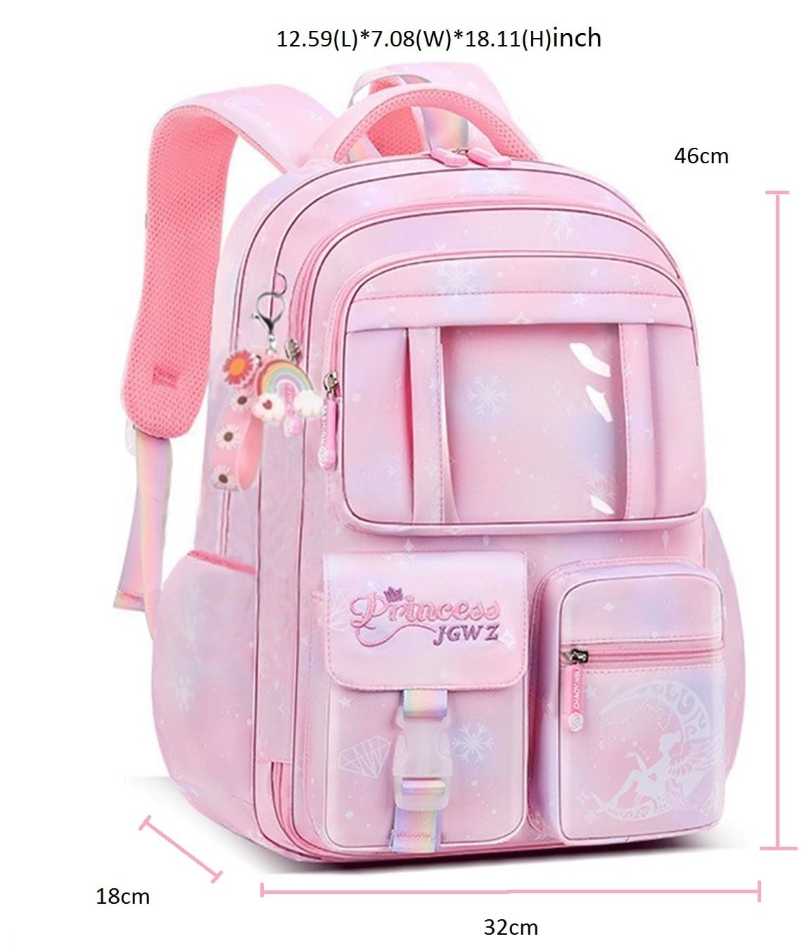 ETAISHOW Backpack for Girls Elementary School Kawaii Backpack Kids Bookbag