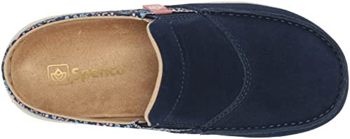 Spenco Women's Siesta Via Slide Clog, Peacoat Floral, 7.5