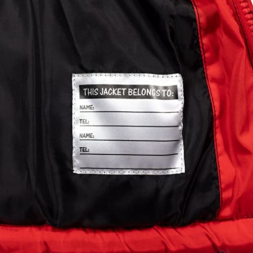 Marvel Avengers Spider-Man Little Boys Winter Coat Puffer Jacket Spider-Man, Red, 6