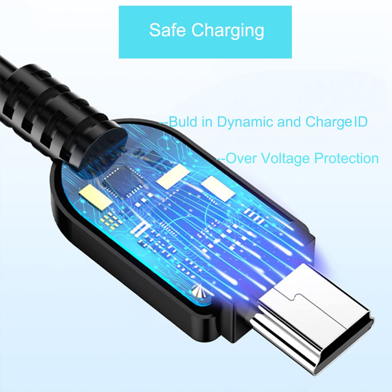 YEHUIM Charger Cable Compatible with Texas Instruments TI-84 Plus CE, TI 84 Plus C Silver Edition, TI Nspire CX/TI Nspire CX CAS Graphing Calculator Charging Cord