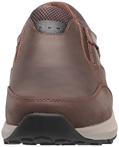 Nunn Bush Men's Excursion Waterproof Moccasin Toe Slip-On with KORE Comfort Technology Loafer, Brown Crazy Horse, 9