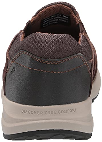 Nunn Bush Men's Excursion Waterproof Moccasin Toe Slip-On with KORE Comfort Technology Loafer, Brown Crazy Horse, 9