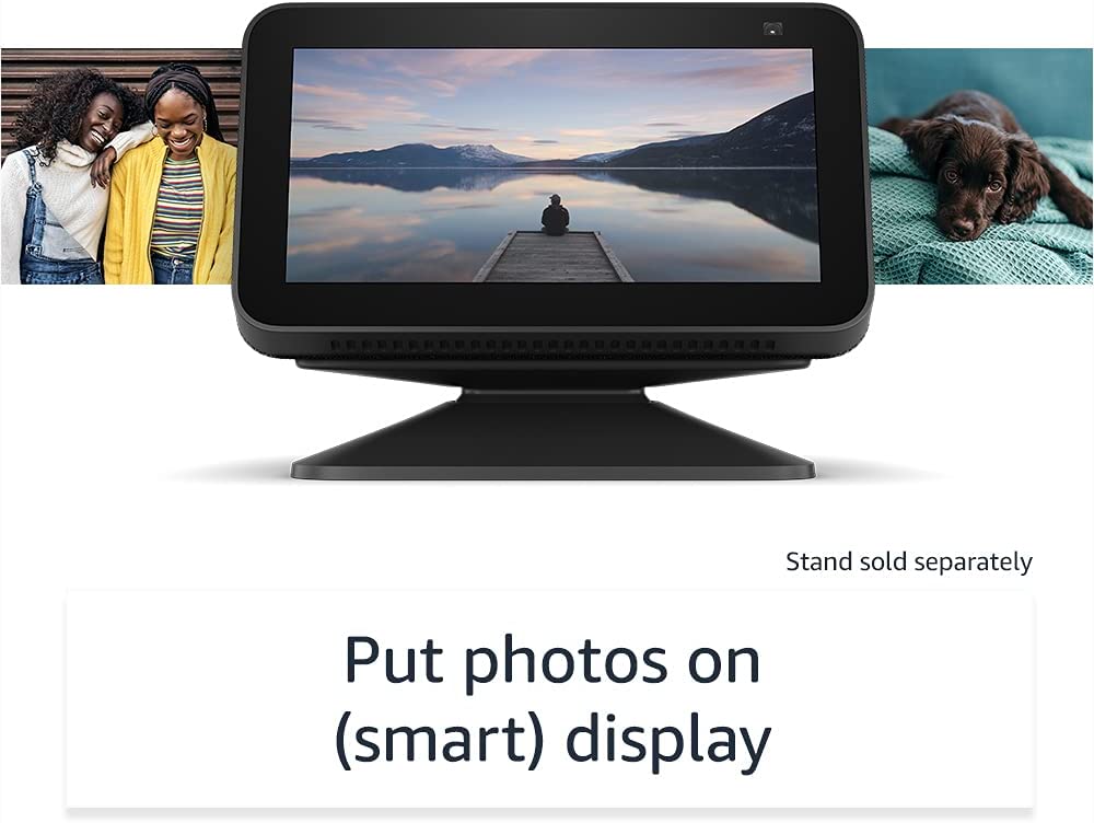 Certified Refurbished Echo Show 5 (2nd Gen, 2021 release) | Smart display with Alexa and 2 MP camera | Charcoal