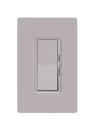 Lutron DVCL-153PR-GR 150W Single or 3-Way CFL/LED Halogen and Incandescent Digital Dimmer, Gray