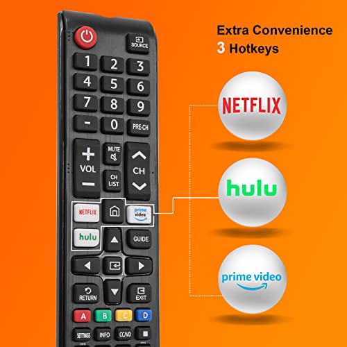 2 PCS New Universal Remote Control for All Samsung TV Remote,Compatible for All Samsung Smart TV, LED, LCD, HDTV, 3D, Series TV.