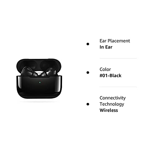 QiTooMar Mini Wireless Earbuds for Men/Women, Waterproof Sports Bluetooth Headphones, Stereo Noise Canceling in-Ear Headset Buds Earphones, 24Hours Support for Smartphone(Black)
