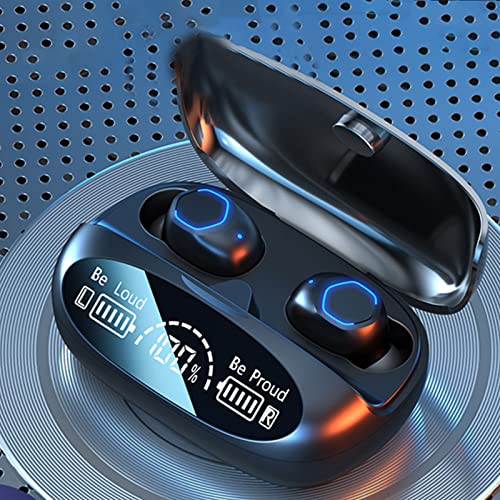 Qonioi Wireless TWS Bluetooth Earbuds, Sports TWS Bluetooth Earphones, Binaural Subwoofer Earplugs Headset Touchs Waterproof Super Long Battery Life Music Headphones#