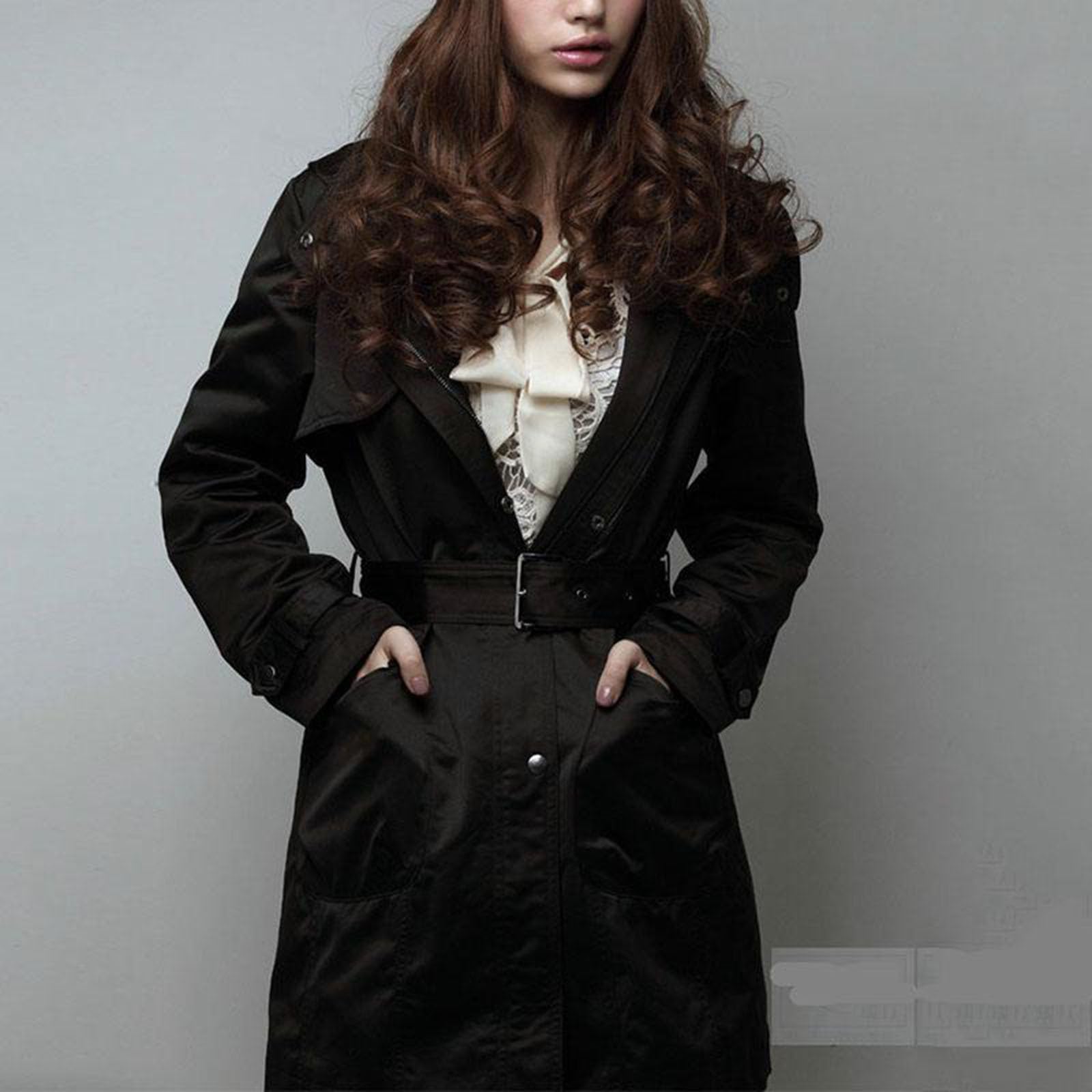 maisdgop Deals 2024 Womens Winter Coats Mid Length Sherpa Lined Warm Heavy Jackets Thickened Windproof Outerwear With Fur Hood My Recent Orders Placed By Me