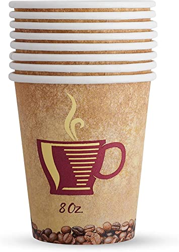 MaxxCore 12 Oz Coffee Cups Disposable Coffee Hot Cups 12 oz (100 Pack) - To Go Paper Coffee Cups Drinking Cups For Hot and Cold Beverages in Restaurants, Coffee, Tea, Hot Chocolate, Water Cups