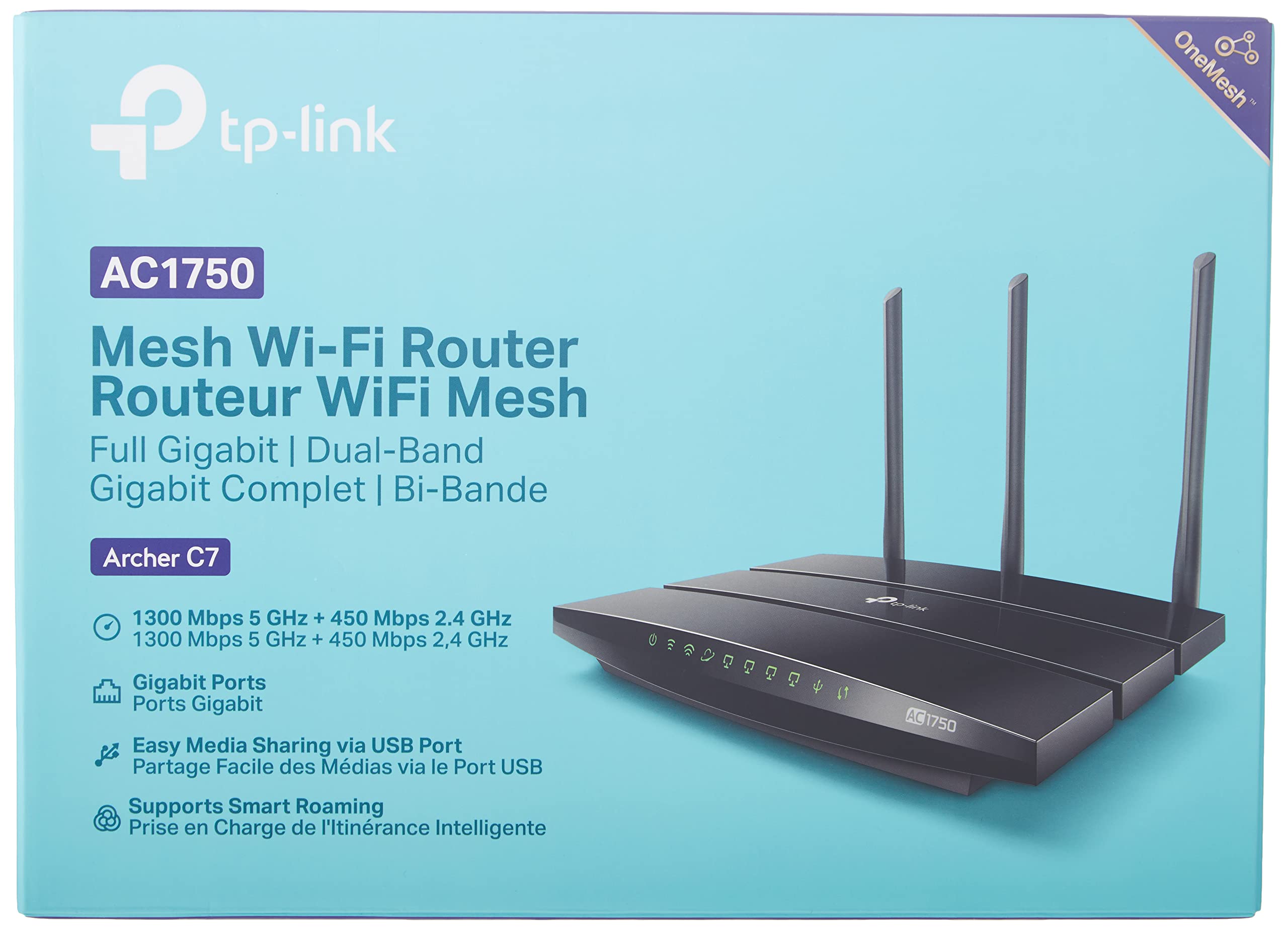 tp-link WiFi Router AC1750 Wireless Dual Band Gigabit (Archer C7), Router-AC1750