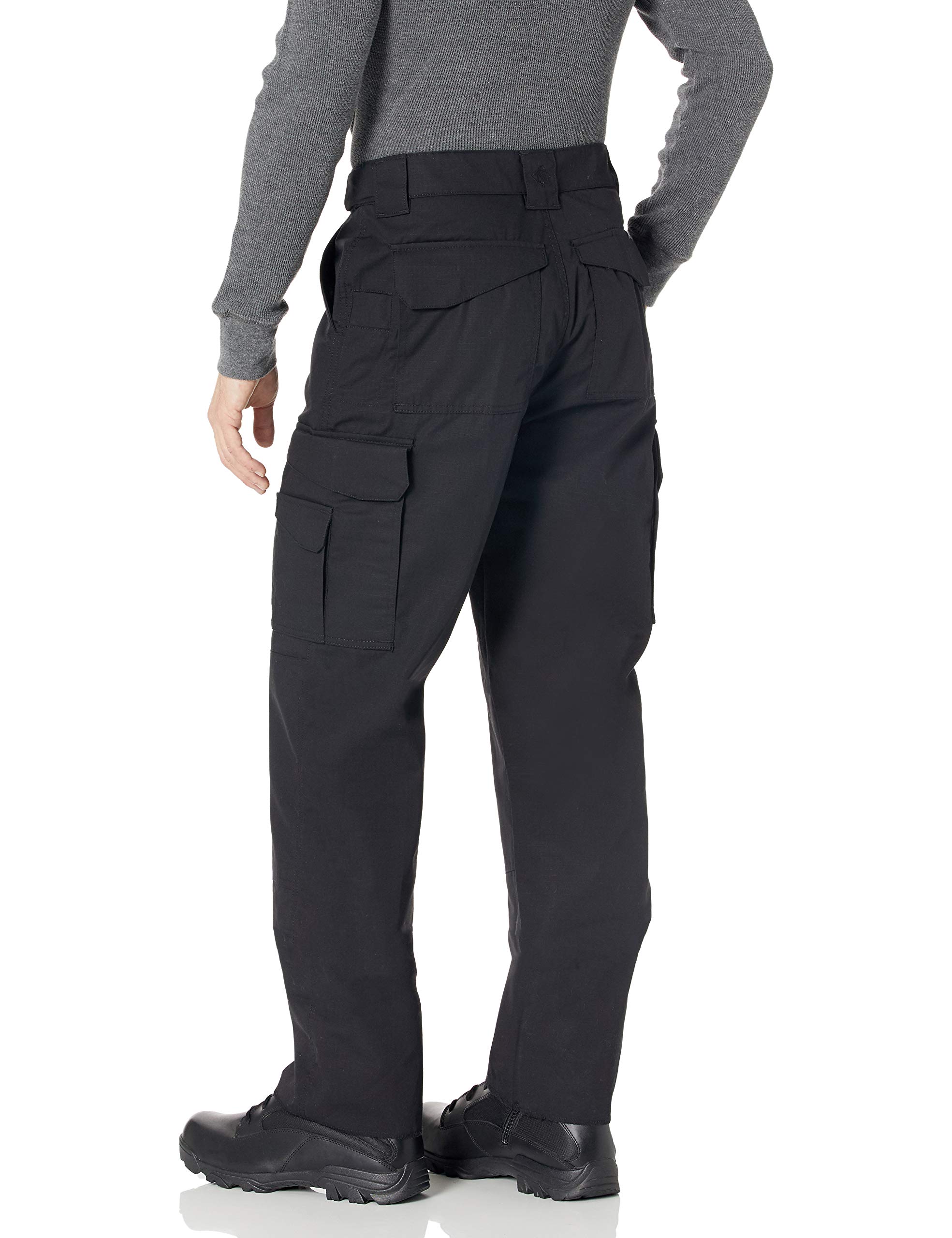 Tru-Spec Men's 24-7 Series Original Tactical Pant - Reliable Pants for Men - Ideal for Hiking, Camping, EMT, and Tactical Use - 65% Polyester, 35% Cotton - Black - 38W x 30L
