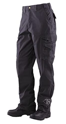 Tru-Spec Men's 24-7 Series Original Tactical Pant - Reliable Pants for Men - Ideal for Hiking, Camping, EMT, and Tactical Use - 65% Polyester, 35% Cotton - Black - 38W x 30L